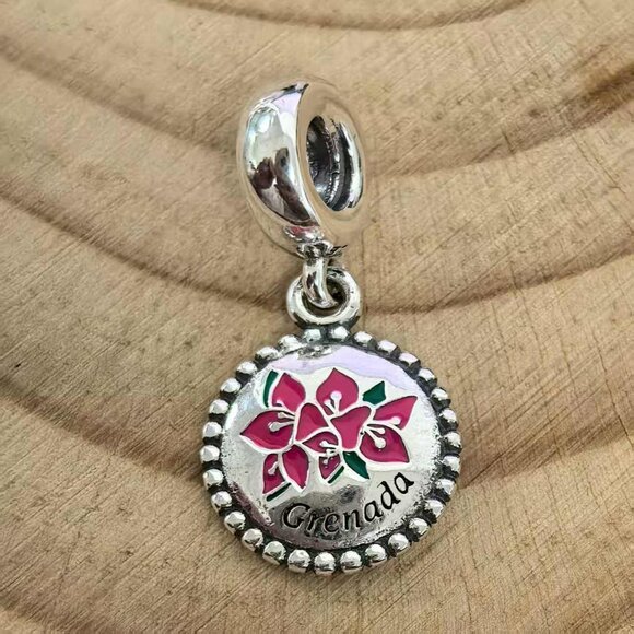 Pandora | Jewelry | Pandora Grenada Bougainvillea Charm National Flower ...